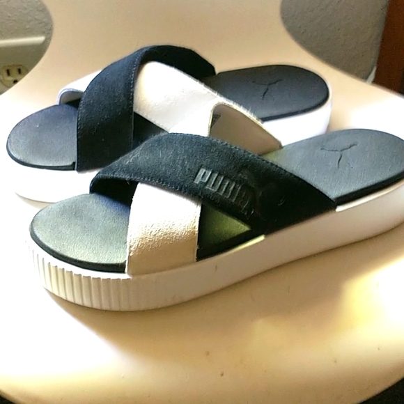 Puma | Shoes | Puma Platform Slides Size 95 | Poshmark